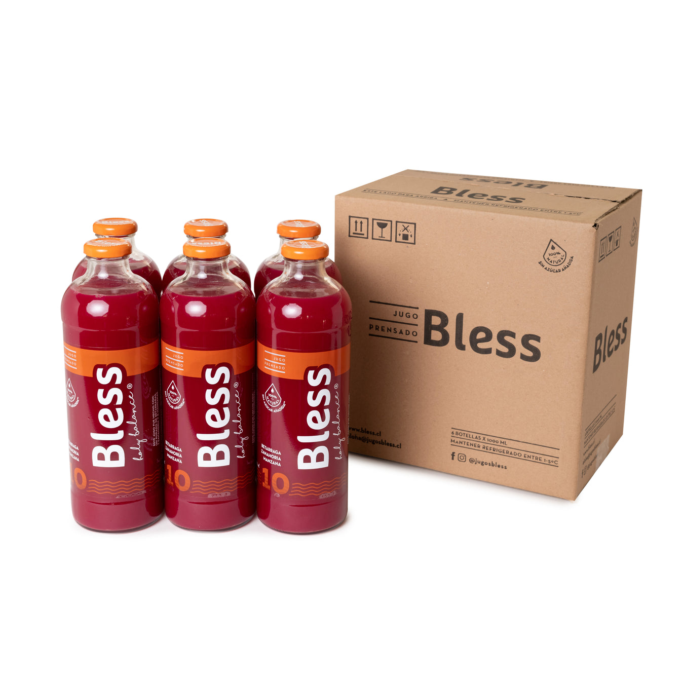 Caja Jugo 10 Frambuesa, betarraga, zanahoria y manzana. - Litro – Jugos ...
