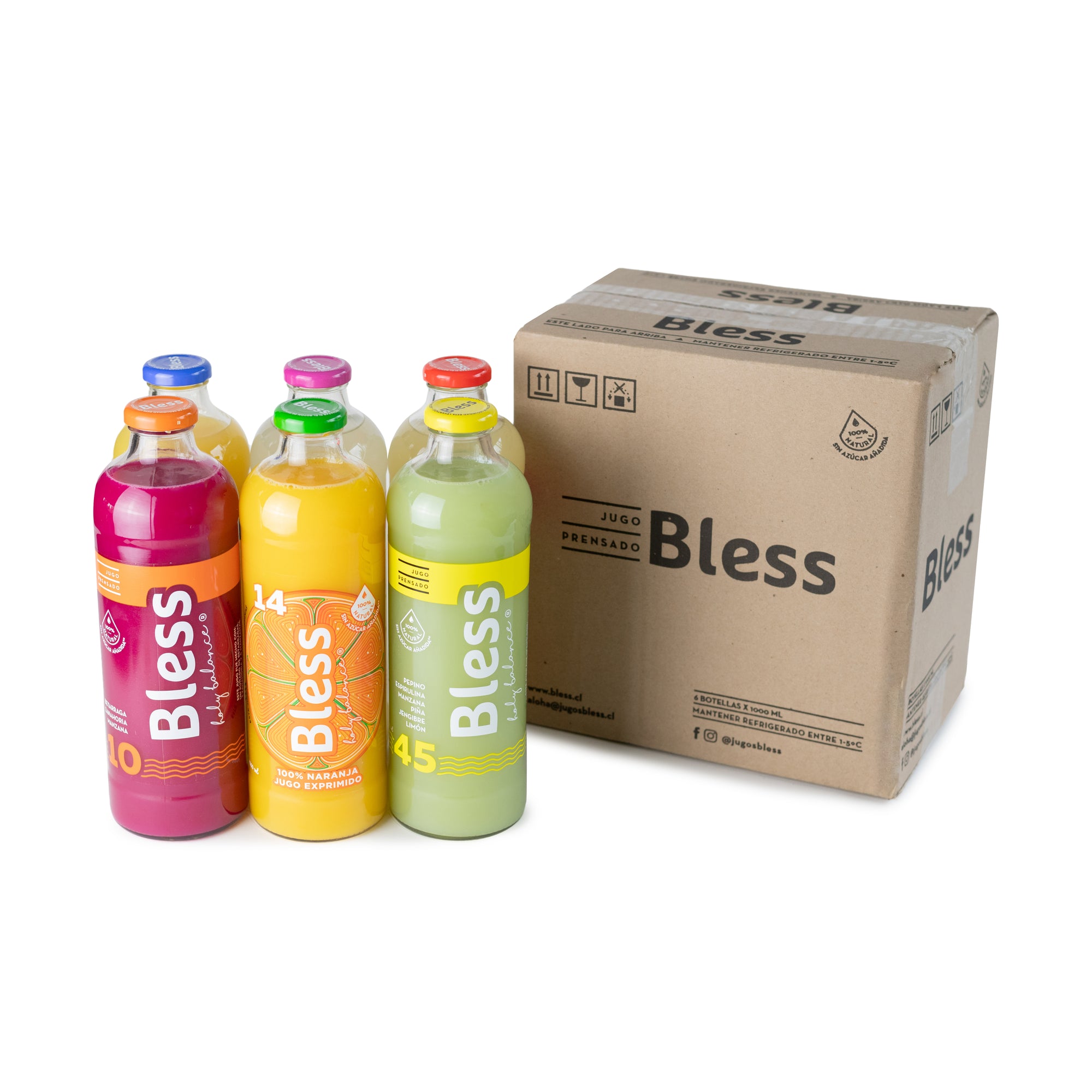Bless – Jugos prensados 100 % naturales – Jugos Bless